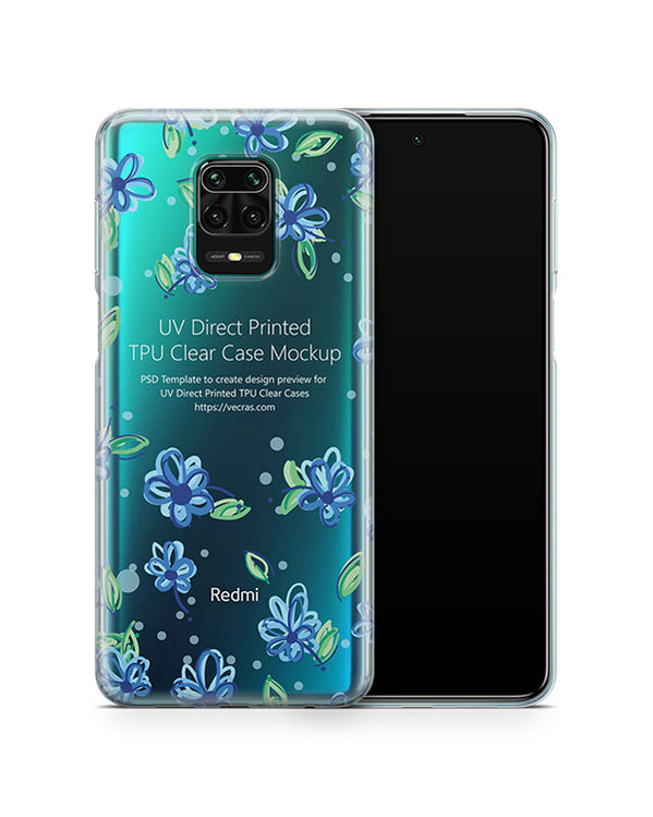 Xiaomi Redmi Note 9 Pro/Note 9S (2020) TPU Clear Case Mockup — VecRas