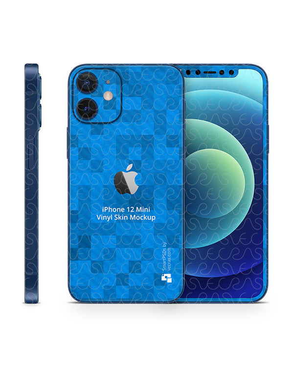 iPhone 12 Mini (2020) PSD Skin Mockup Template — VecRas