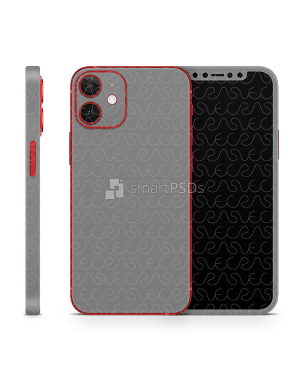 iPhone 12 Mini (2020) PSD Skin Mockup Template — VecRas