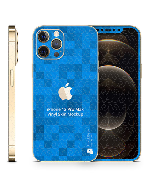 iPhone 12 Pro Max PSD Skin Mockup Template — VecRas