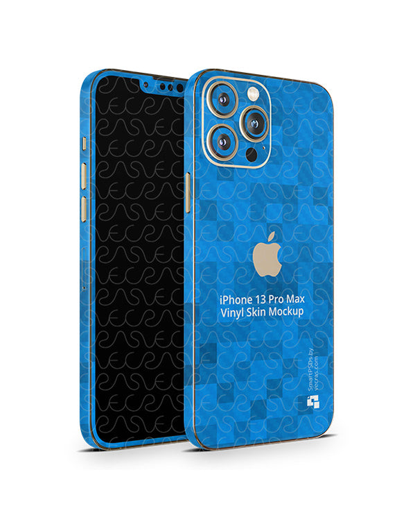 iPhone 13 Pro Max (2021) PSD Skin Mockup Template (Angled) — VecRas