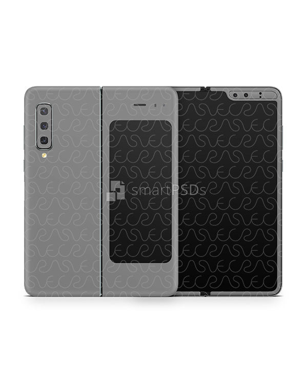 Samsung Galaxy Fold (2019) PSD Skin Mockup Template — VecRas