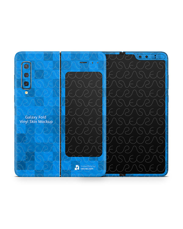 Samsung Galaxy Fold (2019) PSD Skin Mockup Template — VecRas