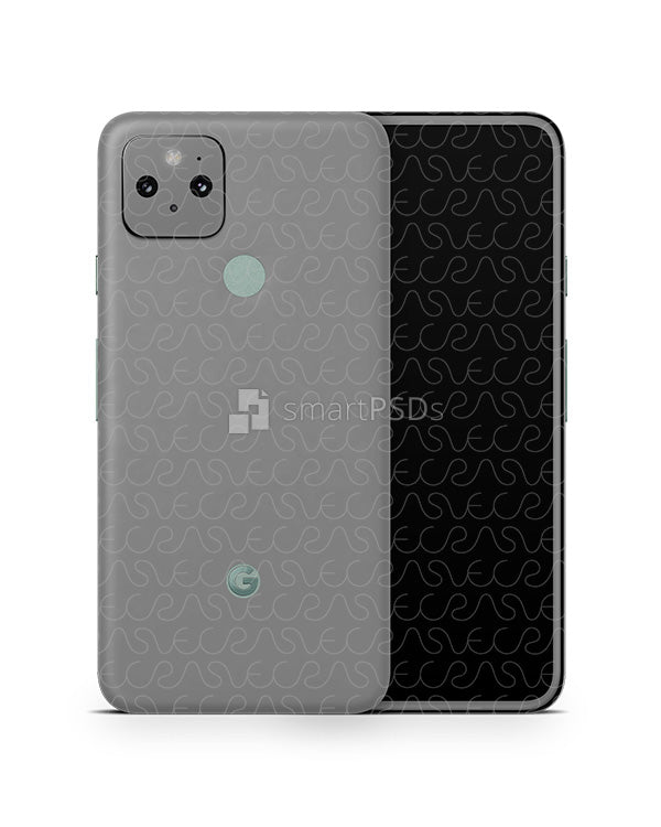 Google Pixel 5 (2020) PSD Skin Mockup Template — VecRas
