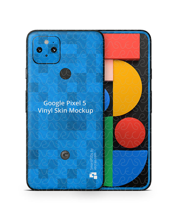 Google Pixel 5 (2020) PSD Skin Mockup Template — VecRas