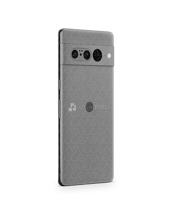 Google Pixel 7 Pro (2022) PSD Skin Mockup Template (Angled) — VecRas