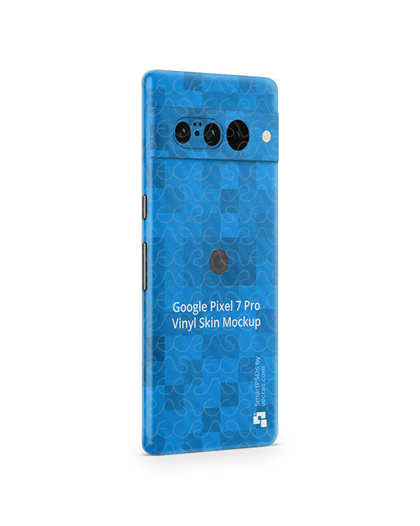 Google Pixel 7 Pro (2022) PSD Skin Mockup Template (Angled) — VecRas