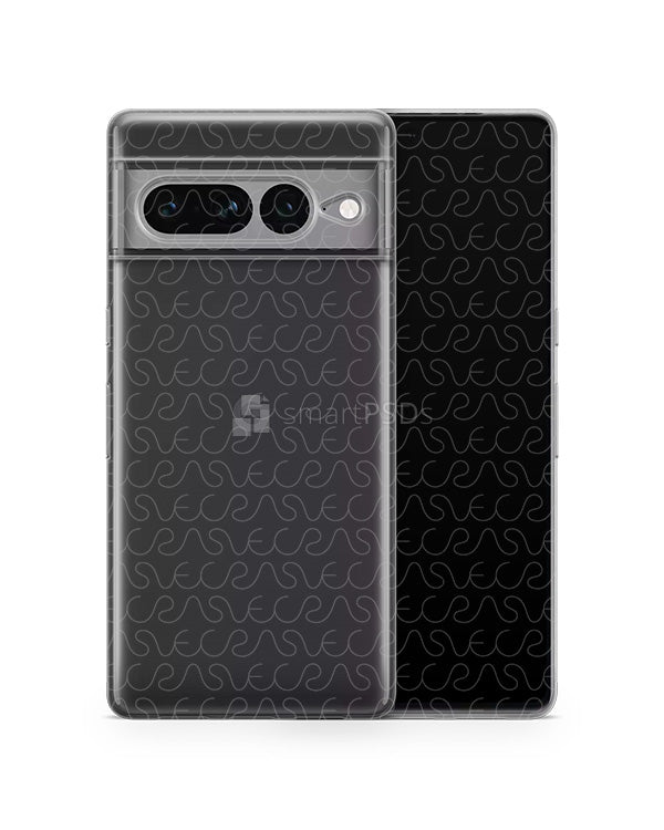 Google Pixel 7 Pro (2022) TPU Clear Case Mockup — VecRas