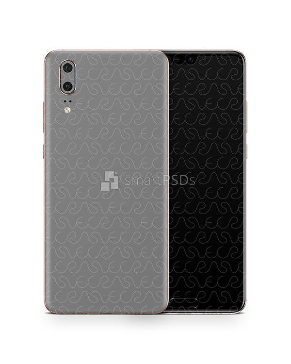 Huawei P20 Vinyl Skin Design Mockup 2018 — VecRas