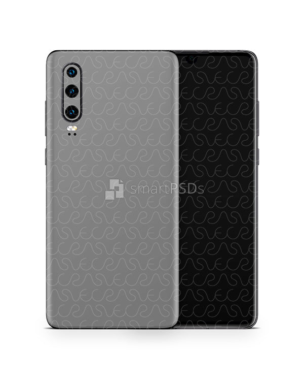 Huawei P30 Vinyl Skin Design Mockup 2019 — VecRas