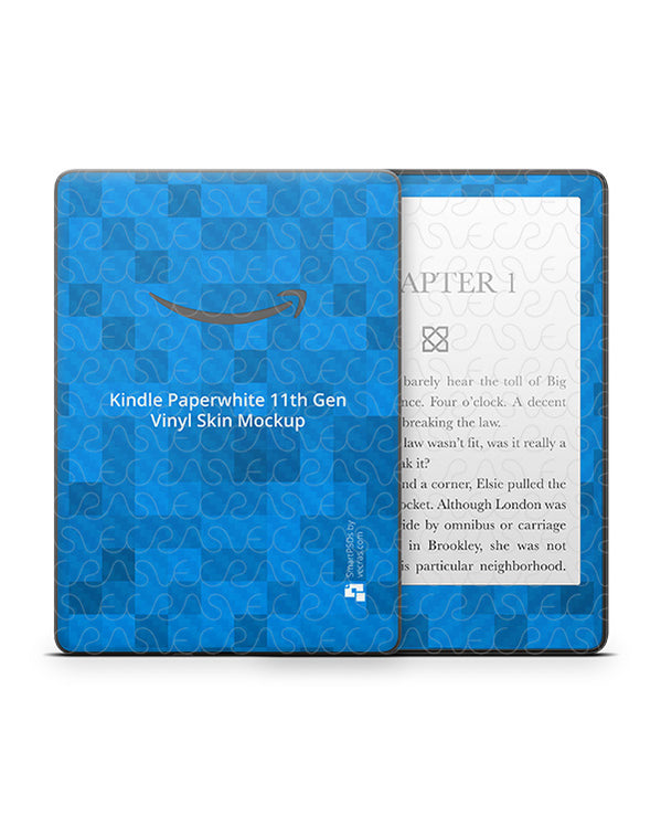 Kindle Paperwhite 6.8 11th Gen (2021) PSD Skin Mockup Template — VecRas