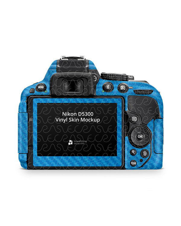 NIKON D5300 DSLR Camera (2013) Vinyl Skin Mockup PSD Template — VecRas