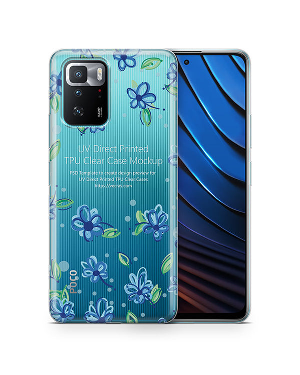 Poco X3 GT (2021) TPU Clear Case Mockup — VecRas