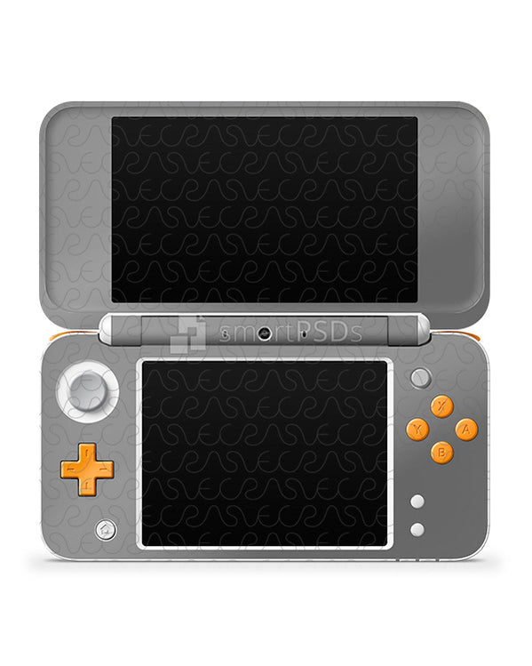 New Nintendo 2DS XL 2017 Vinyl Skin Design Template Full Wrap (4 Views ...
