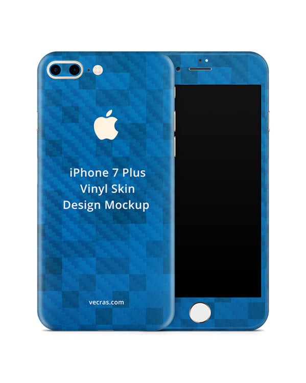 Apple iPhone 7 Plus Mobile Skin Design Template Front-Back — VecRas