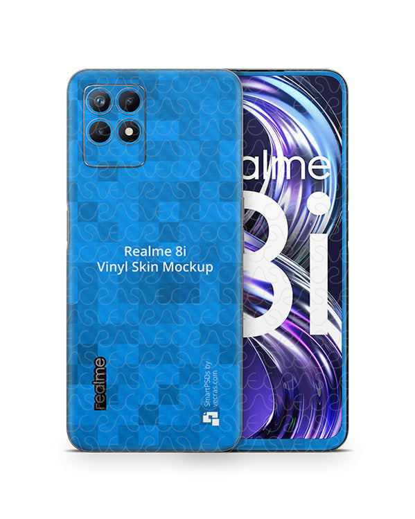 Realme 8i (2021) PSD Skin Mockup Template — VecRas