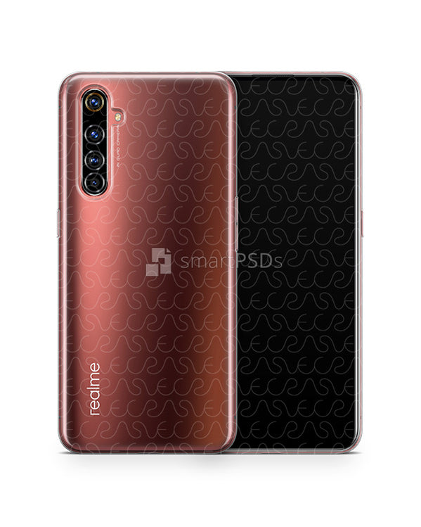 Realme X50 Pro 5G (2020) TPU Clear Case Mockup — VecRas
