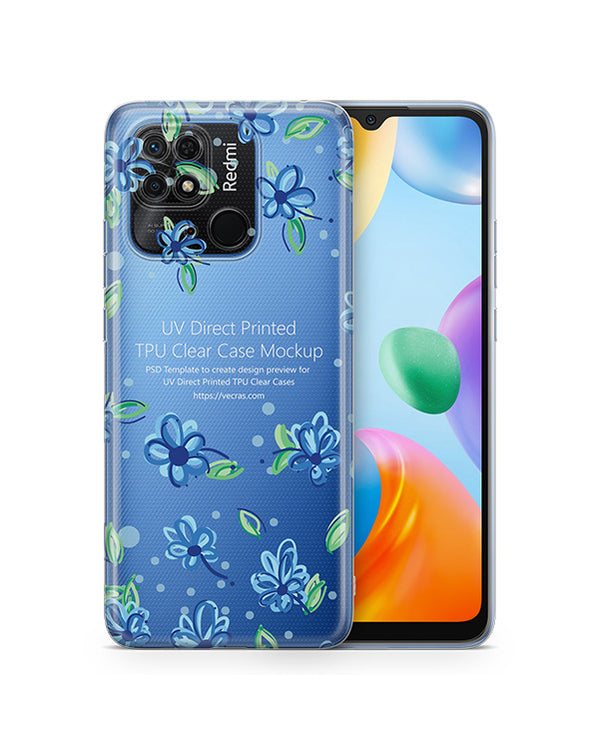 Redmi 10C-10 (2022) TPU Clear Case Mockup — VecRas