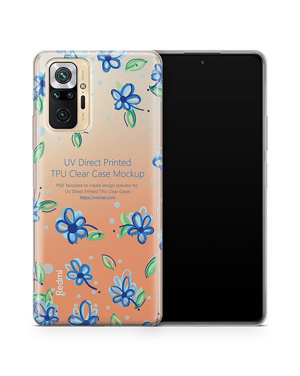 Redmi Note 10 Pro (2021) TPU Clear Case Mockup — VecRas