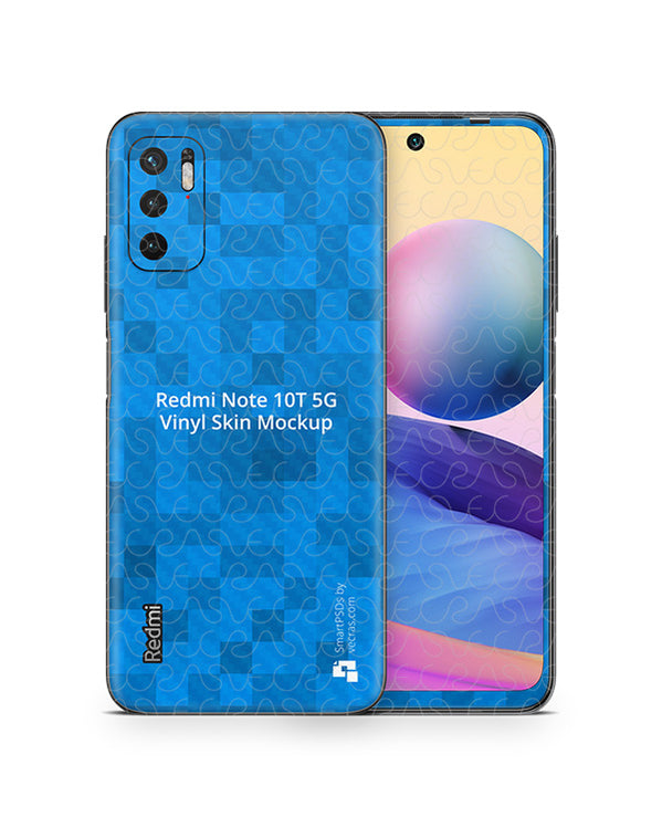 Redmi Note 10T 5G (2021) PSD Skin Mockup Template — VecRas