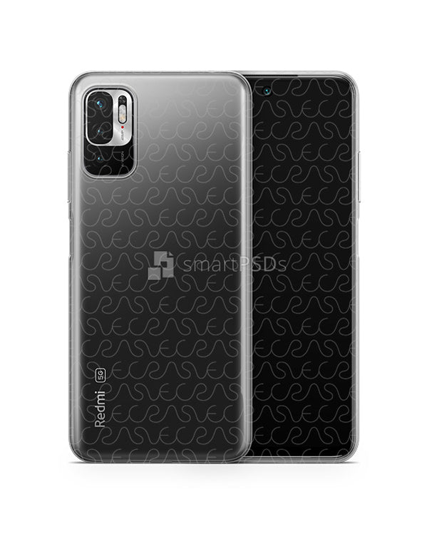 Redmi Note 10T 5G (2021) TPU Clear Case Mockup — VecRas
