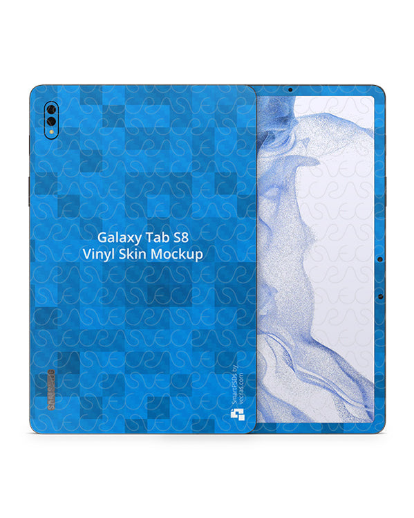 Galaxy Tab S8 (2022) Vinyl Skin Mockup PSD Template — VecRas