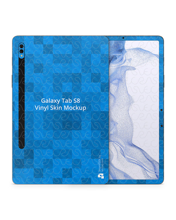 Galaxy Tab S8 (2022) Vinyl Skin Mockup PSD Template — VecRas