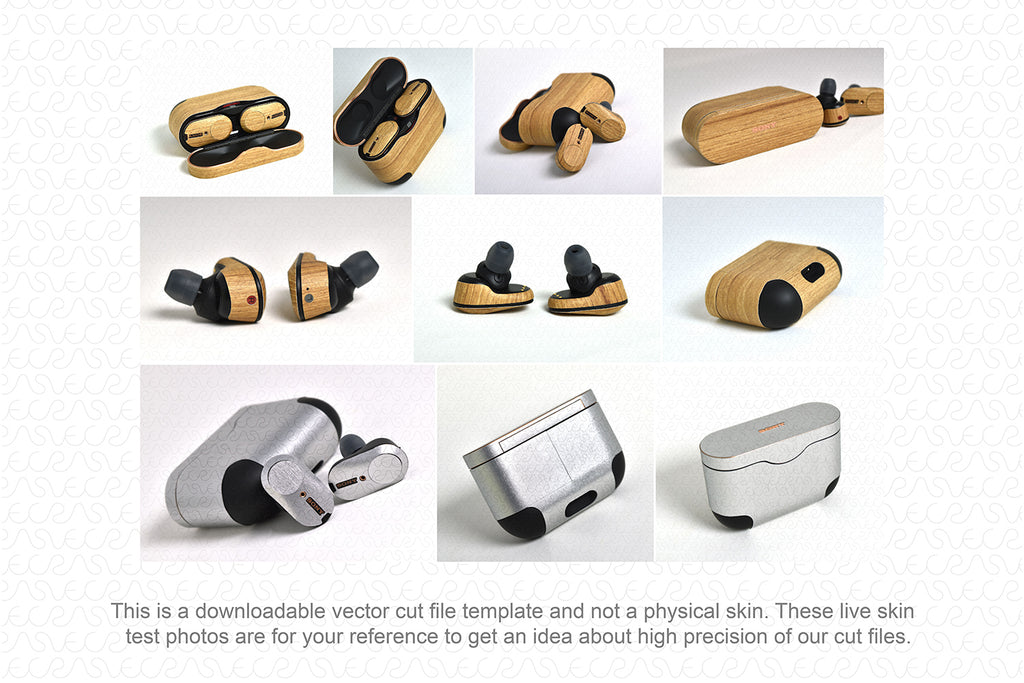 Vinyl Ready Vector Cut File Templates for AirPods / Earbuds Skins in Ai ...