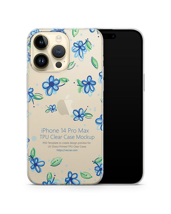 iPhone 14 Pro Max (2022) TPU Clear Case Mockup — VecRas