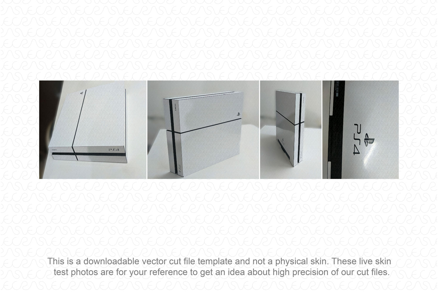Sony PS4 Gaming Console Skin CutFile Vector Template Full Wrap SVG — VecRas