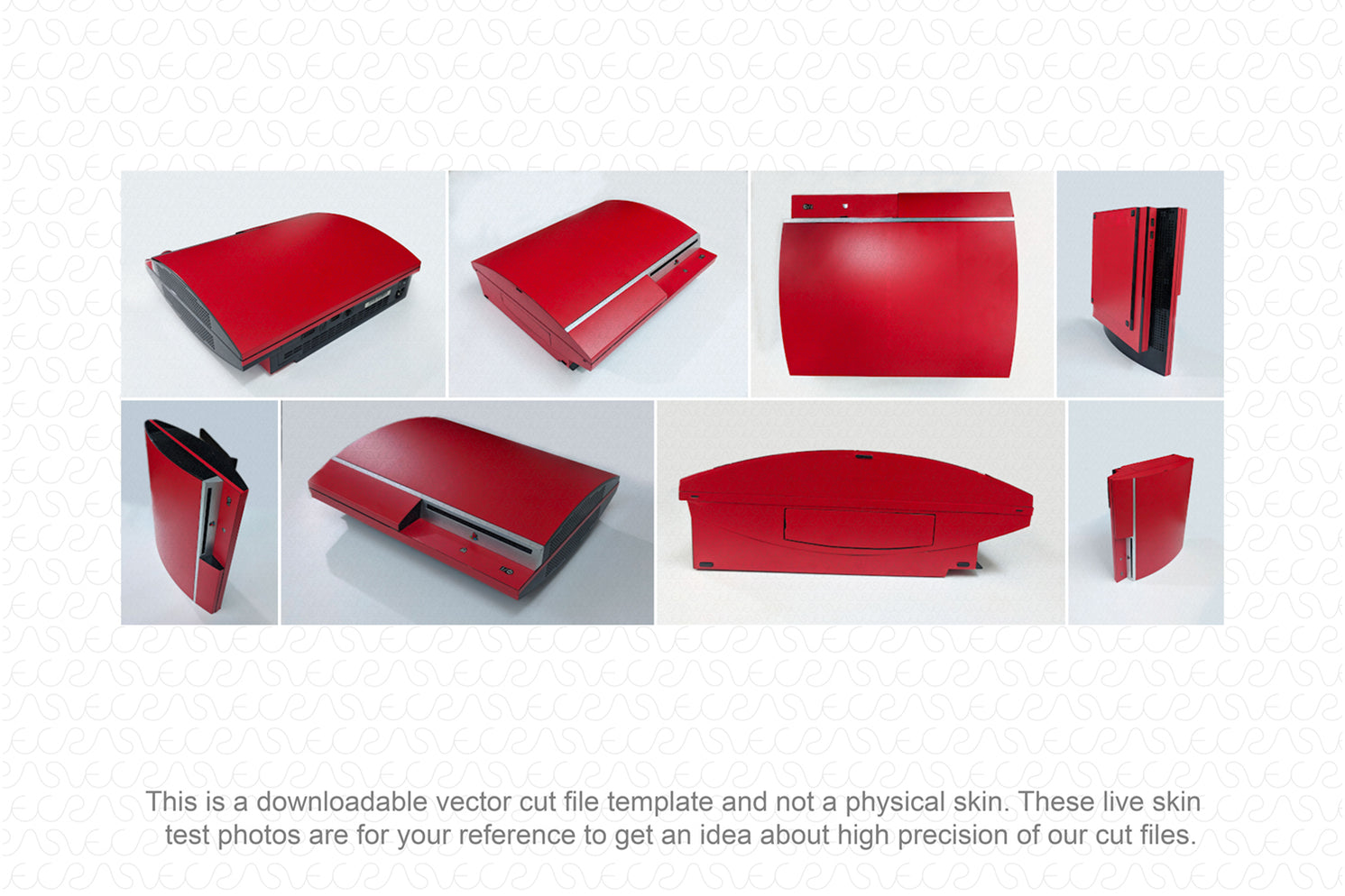 Sony PS3 Gaming Console Skin CutFile Vector Template Full Wrap SVG — VecRas