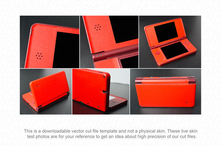 Nintendo DSi XL Handheld Gaming Console Skin CutFile Vector Template ...