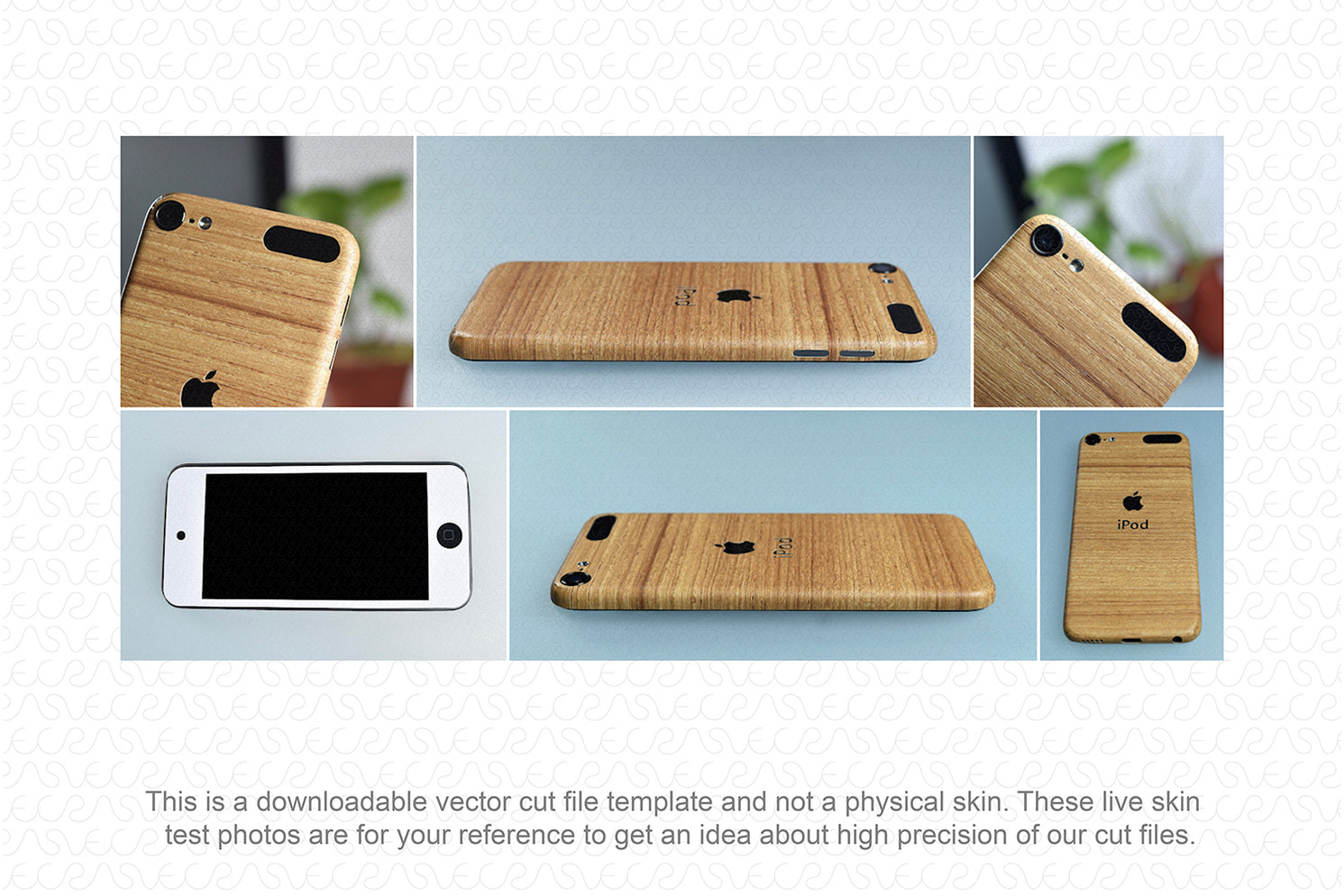 Apple iPod Touch 6 (2015) Skin CutFile Vector Template Full Wrap SVG ...