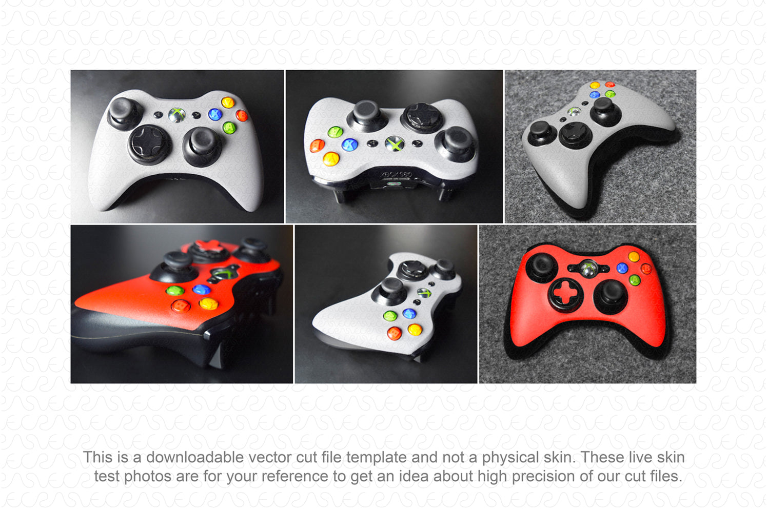Vinyl Ready Vector Cut File Templates for Xbox Gaming Skins in Ai, PLT ...