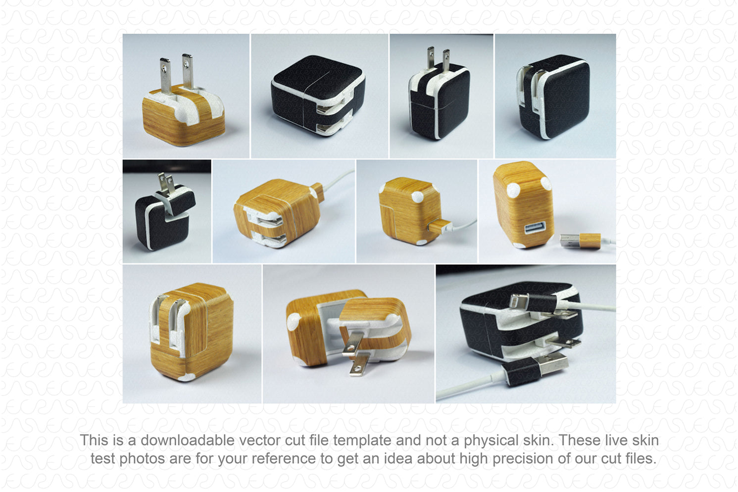 Apple 12W USB Power Adapter (2017) Skin CutFile Vector Template Full ...