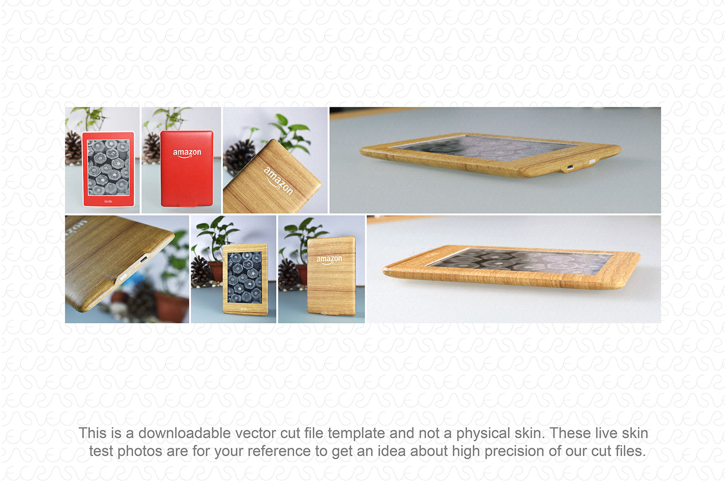 Vinyl Ready Vector Cut File Templates for Amazon Kindle Skins in Ai ...