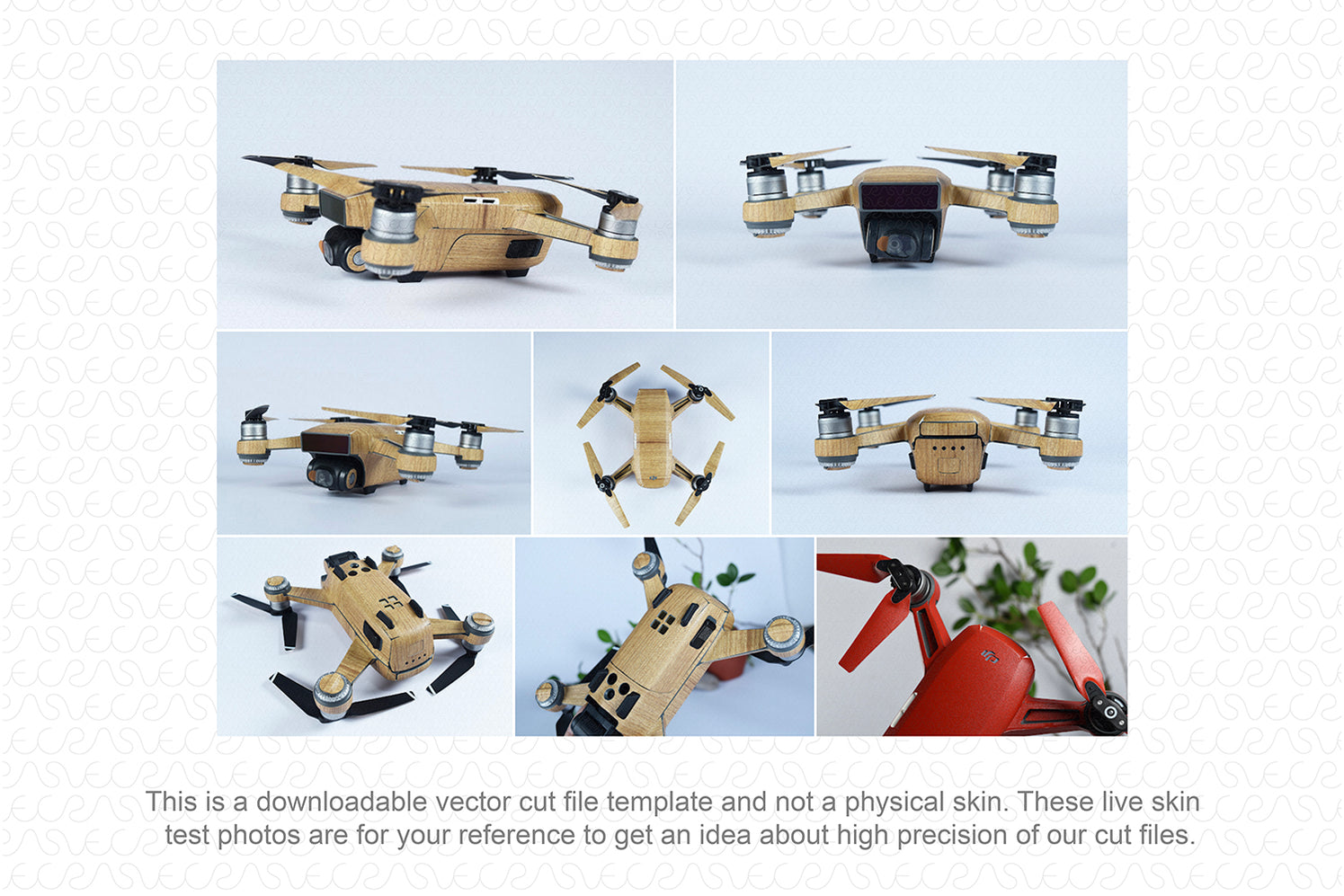 Cut Ready Vector Cut File Templates for DJI / Drone Skins in Ai, PLT ...