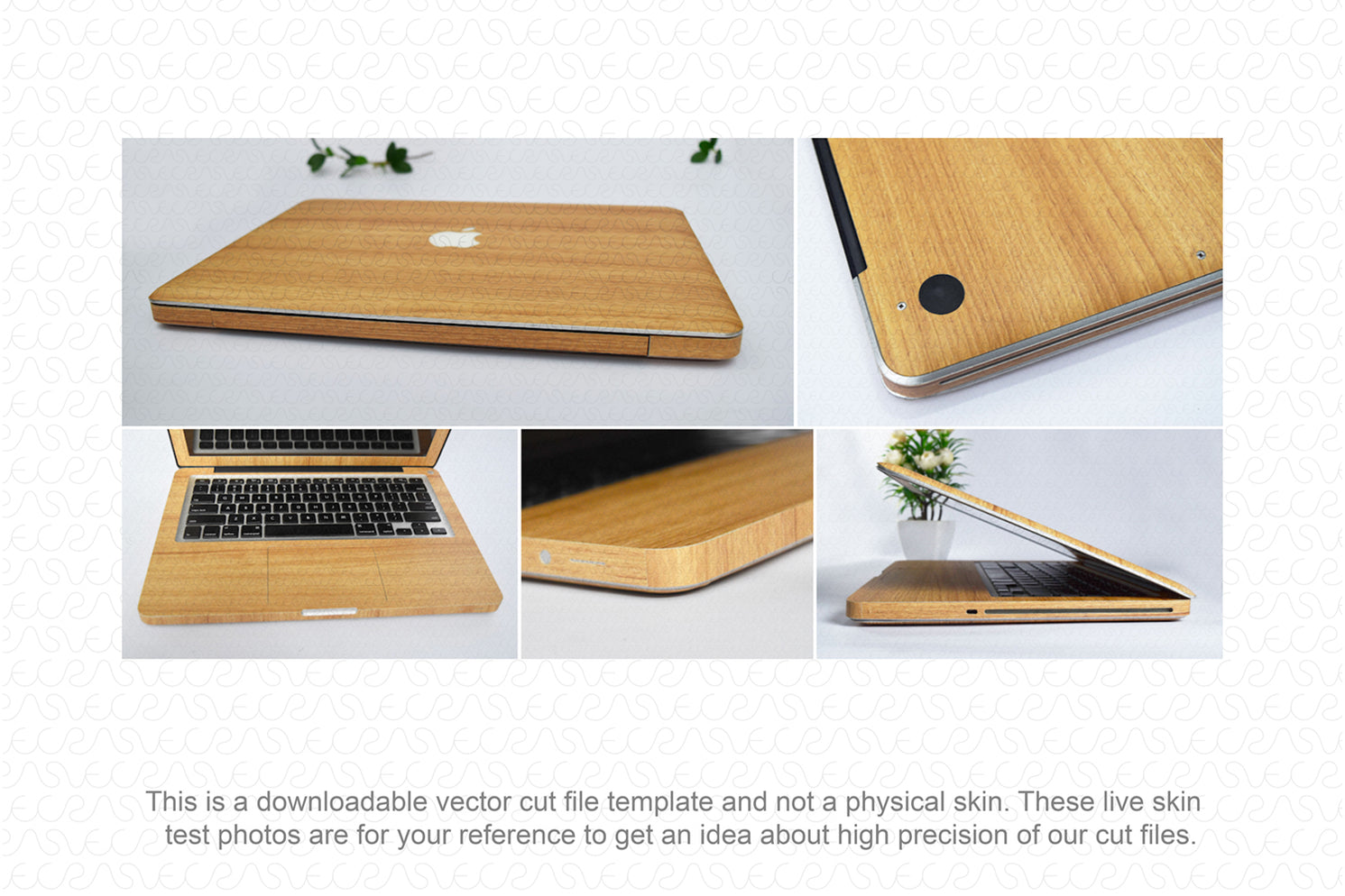 MacBook Pro 13” (2008) Skin CutFile Vector Template Full Wrap SVG — VecRas