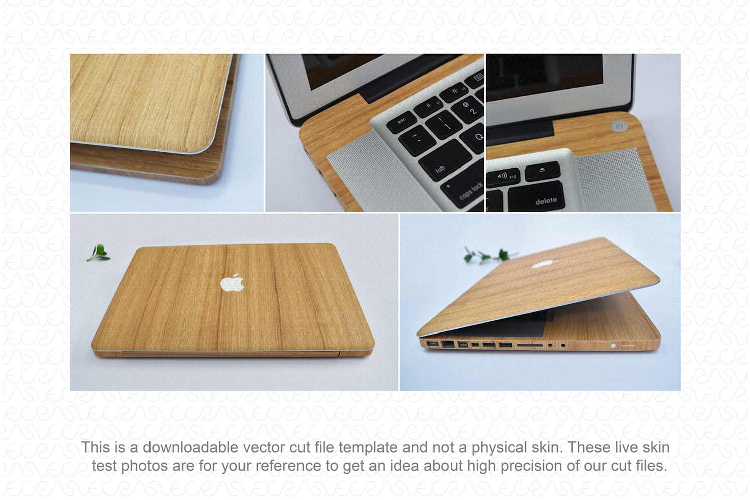 Vinyl Ready Vector Cut File Templates for MacBook Skins in Ai, PLT, EPS ...