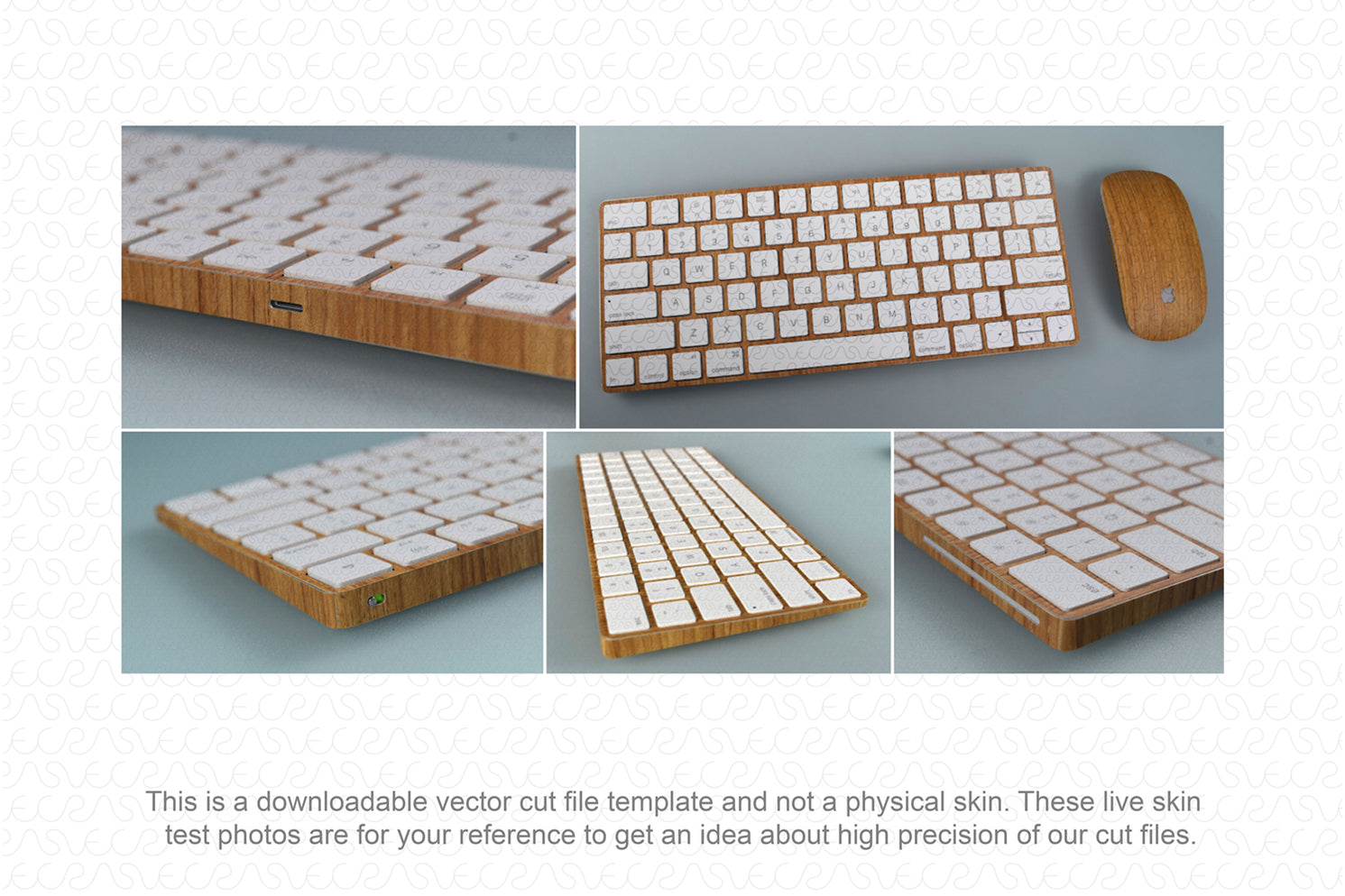 Apple Keyboard Vinyl Skin CutFile Vector Template Full Wrap SVG — VecRas