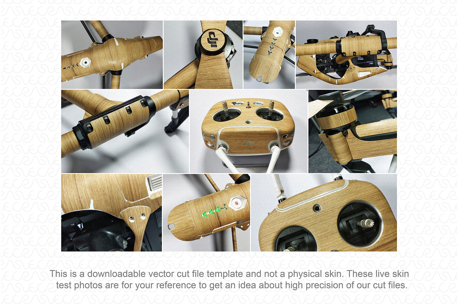Cut Ready Vector Cut File Templates for DJI / Drone Skins in Ai, PLT ...