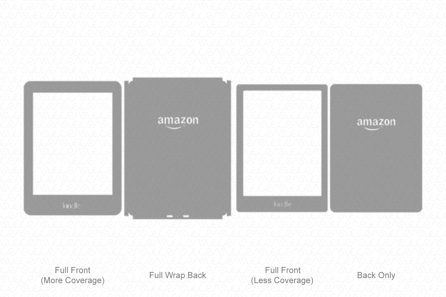 Vinyl Ready Vector Cut File Templates for Amazon Kindle Skins in Ai ...