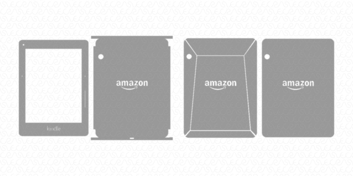 Kindle Voyage (2014) Skin CutFile Vector Template Full Wrap SVG — VecRas