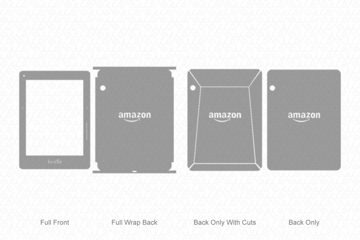 Vinyl Ready Vector Cut File Templates for Amazon Kindle Skins in Ai ...