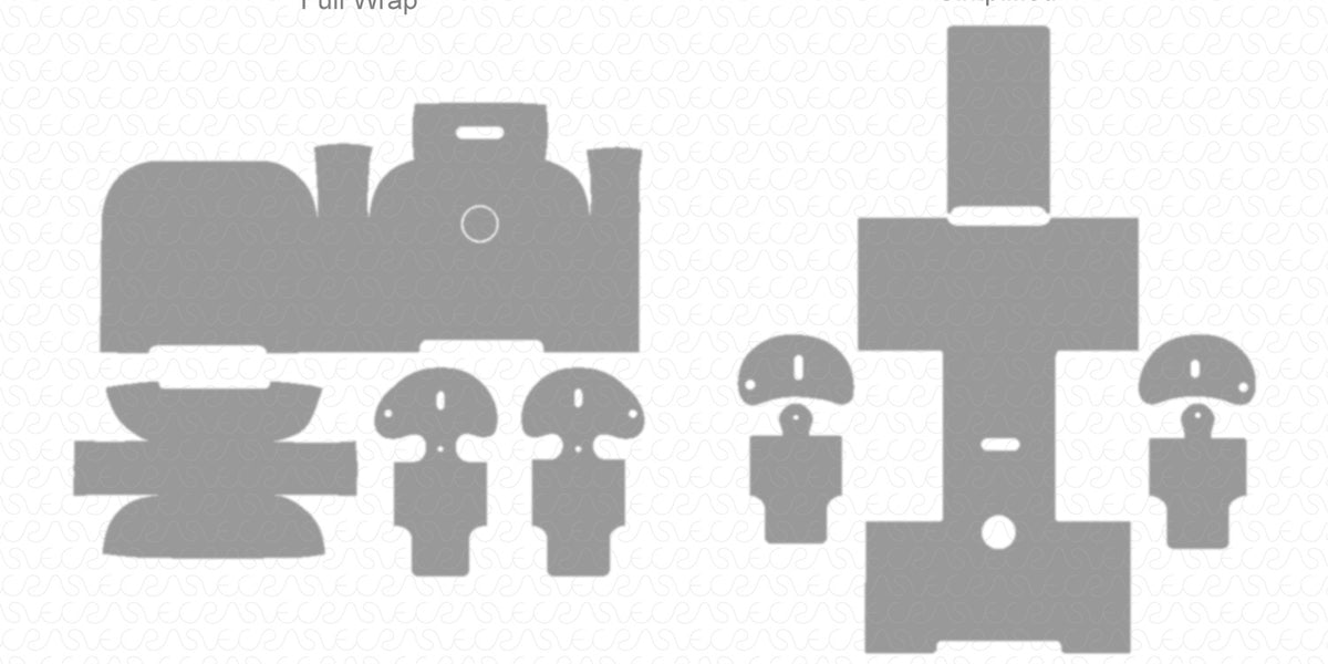 Apple AirPods Non-Wireless Charging 2019 Skin Cutting Template — VecRas