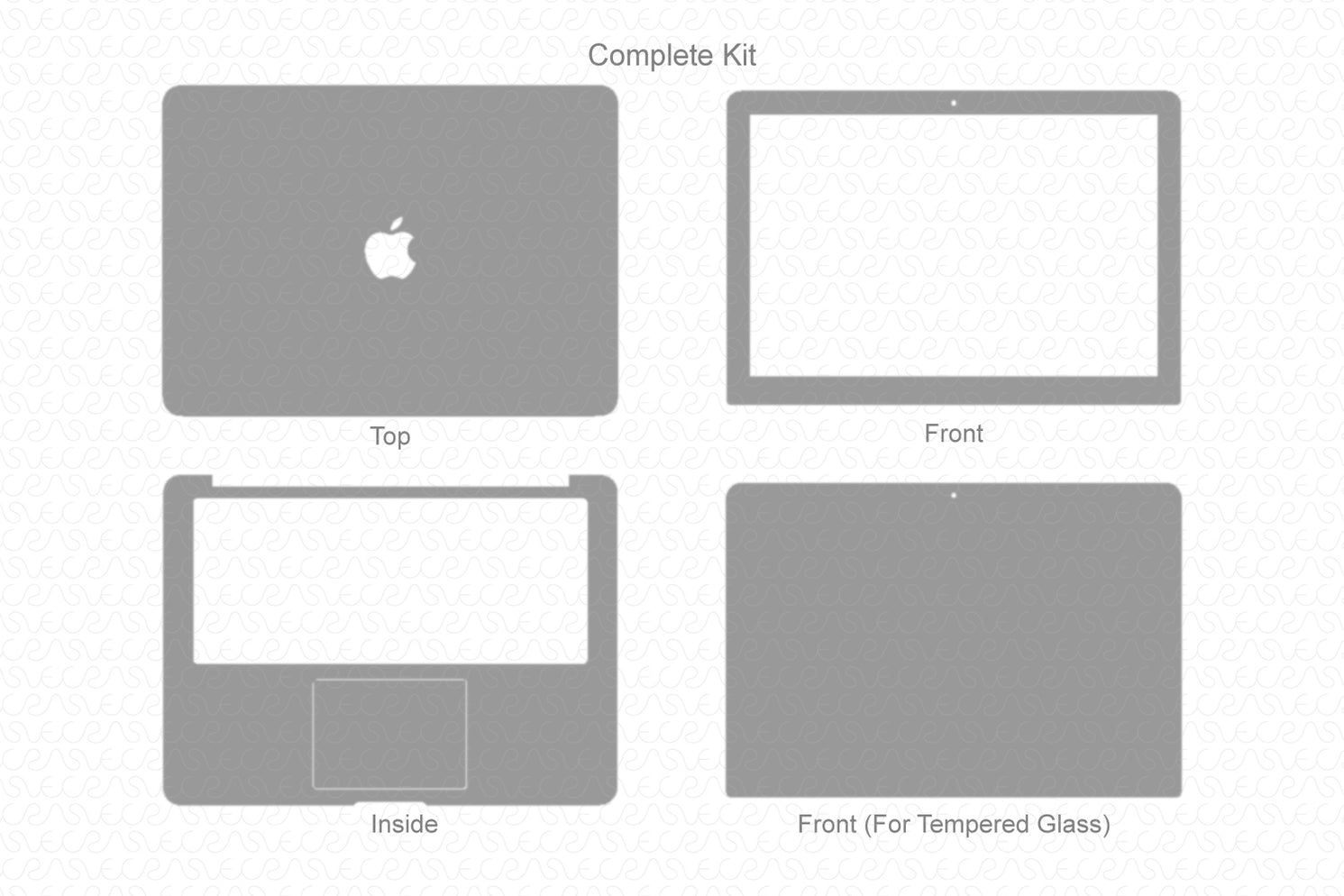MacBook Air 13” (2011) Skin CutFile Vector Template Full Wrap SVG — VecRas