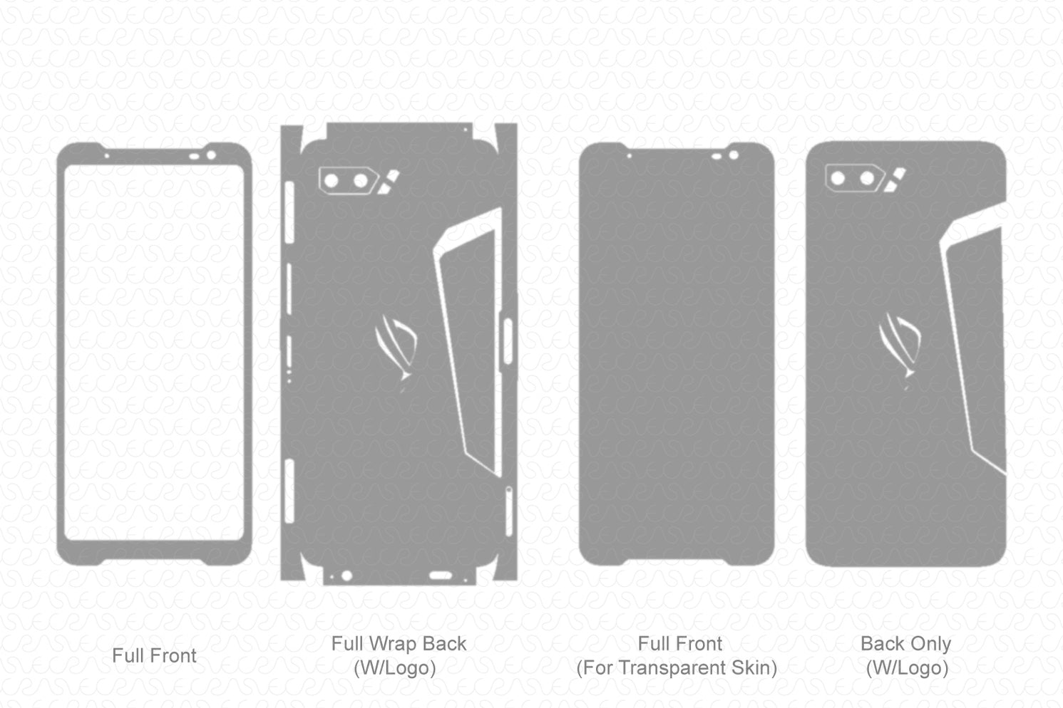 ROG Phone II (2019) Skin Template Vector — VecRas