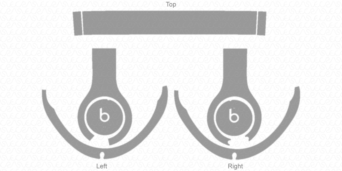 Beats Studio 3 Wireless Headphones 2018 Skin CutFile Vector Template ...
