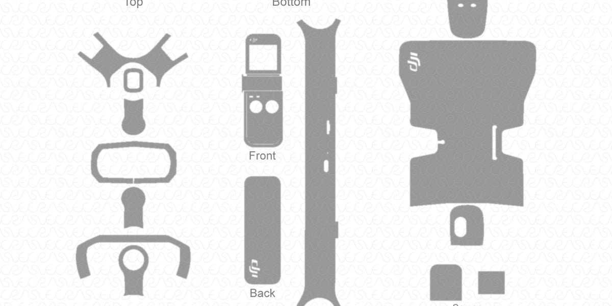 DJI Osmo Pocket Gimbal Skin CutFile Vector Template Full Wrap SVG — VecRas