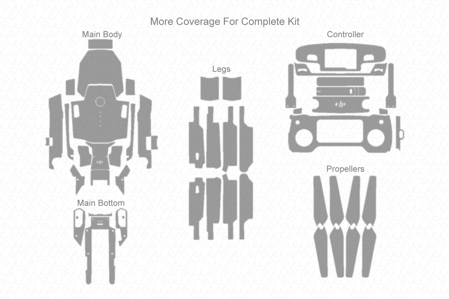 Cut Ready Vector Cut File Templates for DJI / Drone Skins in Ai, PLT ...